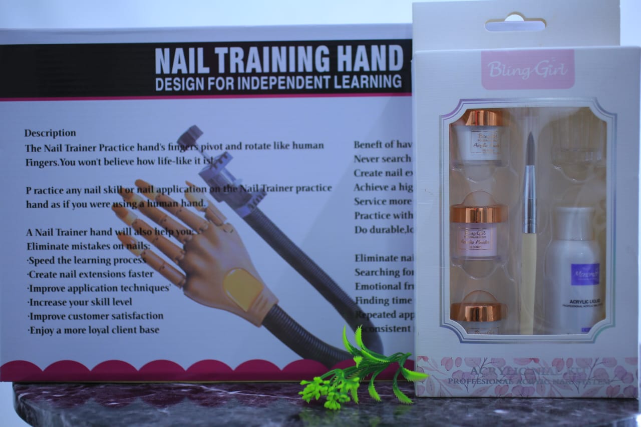 Training hand plus small acrylic kit – Statement Beauty and Academy